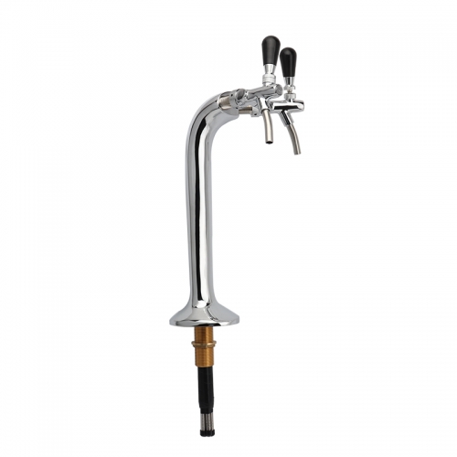 HB-BTT2A Chrome Plated Brass Double Faucet Snake Font, Cobra Double Tap ...