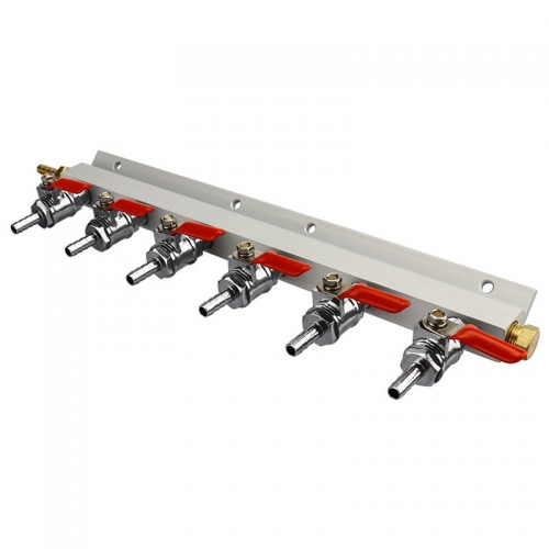 HB-CD06 Homebrew Six Way 6-way Beer Brewing Gas Manifold CO2 ...