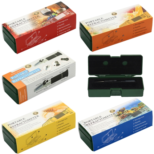 RB-04GE Green Color Protable Optical Refractomter Boxes Case with ...