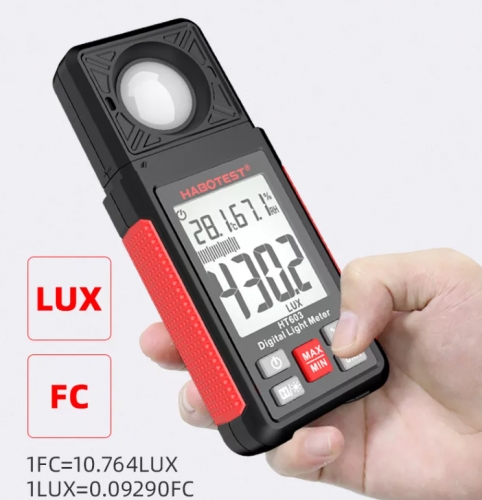 New 200000 Lux Digital LED light meter With Humidity & Temperature ...