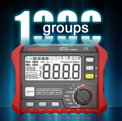 2022 Multiple measurement functions RCD/LOOP tester upgrade the 2.0 USB ...