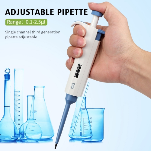 New Arrival Dropper Adjustable Pipette Lab Single Channel 0.1-2.5UL ...