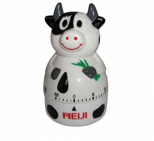 60 Minutes Cute Animal Cow Timer Study Desk Table Timer Mechanical ...