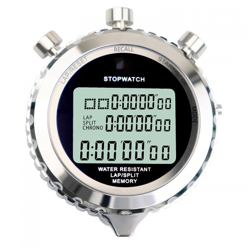 Metal Pocket Stopwatch With Recall Sports Digital Run Stopwatch Timer ...