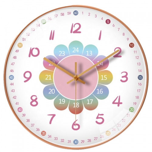 Modern Lovely Colorful Children Clock Simple Wall Decoration Learning ...